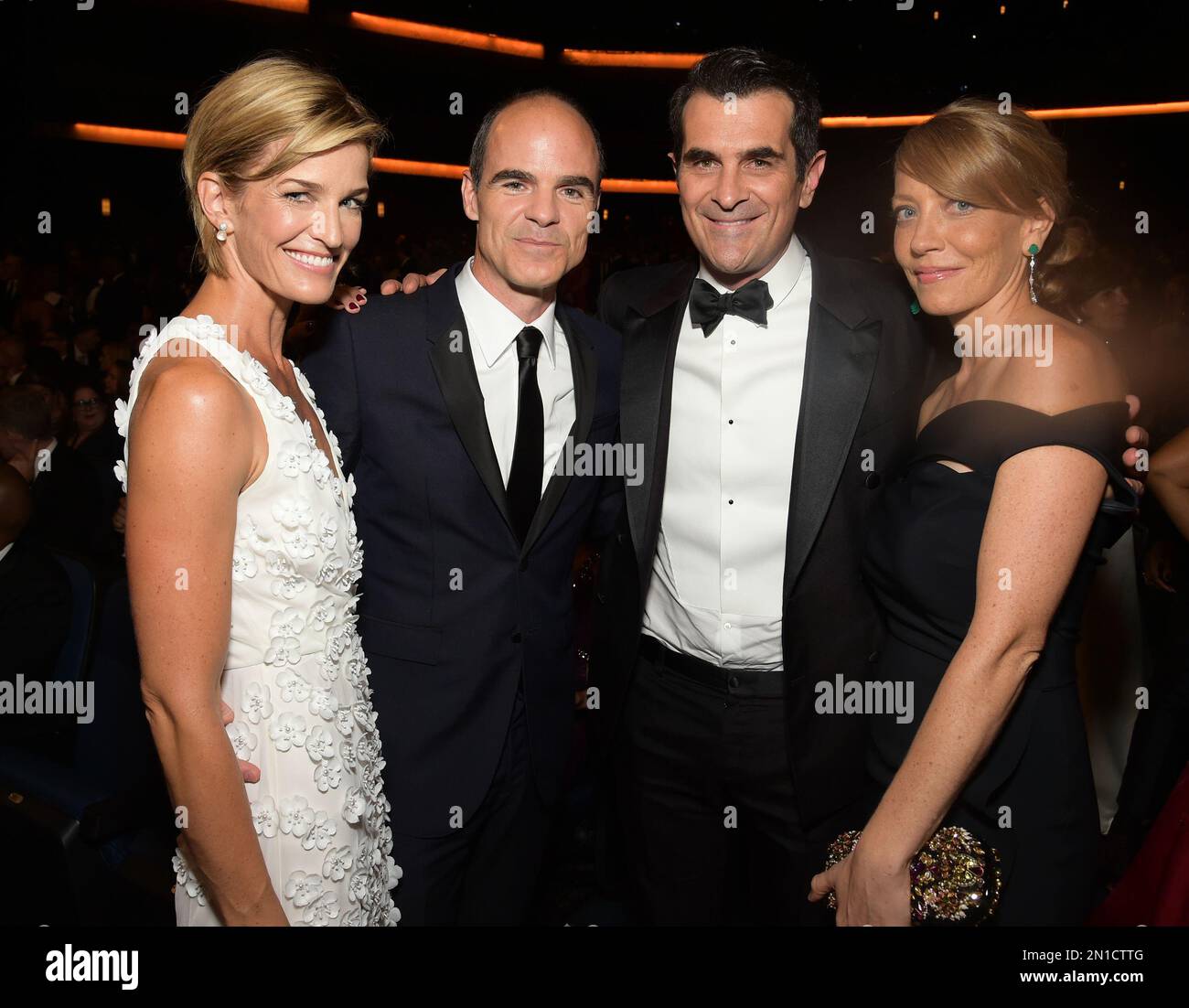 EXCLUSIVE - Karyn Kelly, and from left, Michael Kelly, Ty Burrell, and ...