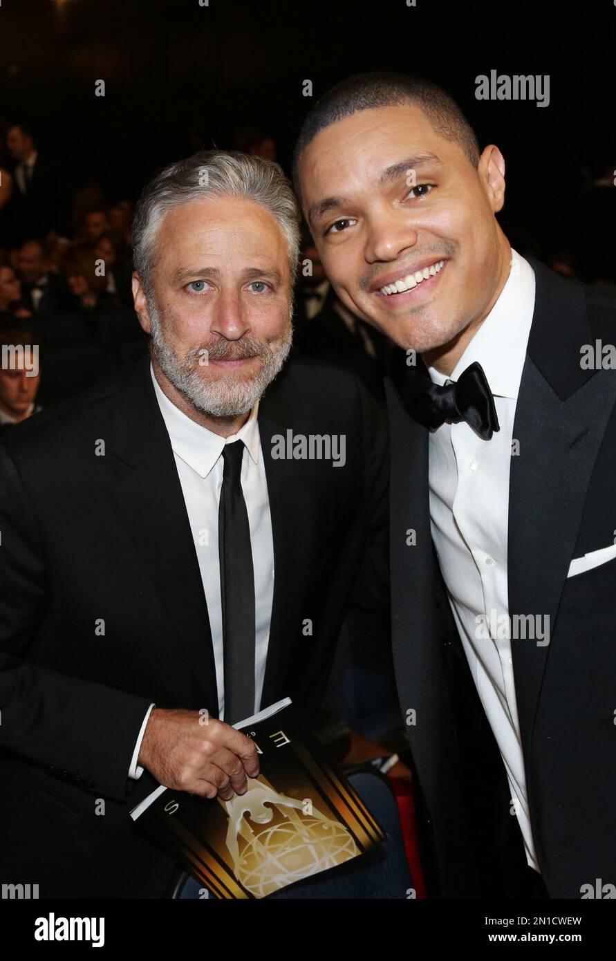 EXCLUSIVE - Jon Stewart and Trevor Noah at the 67th Primetime Emmy ...