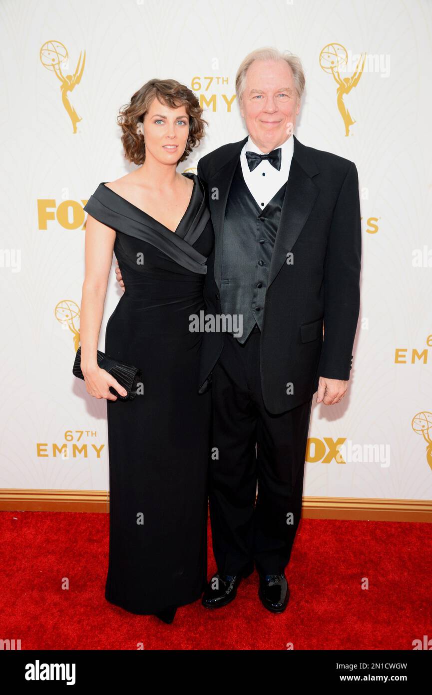 Anna Geisslinger, left, and Michael McKean arrives at the 67th ...