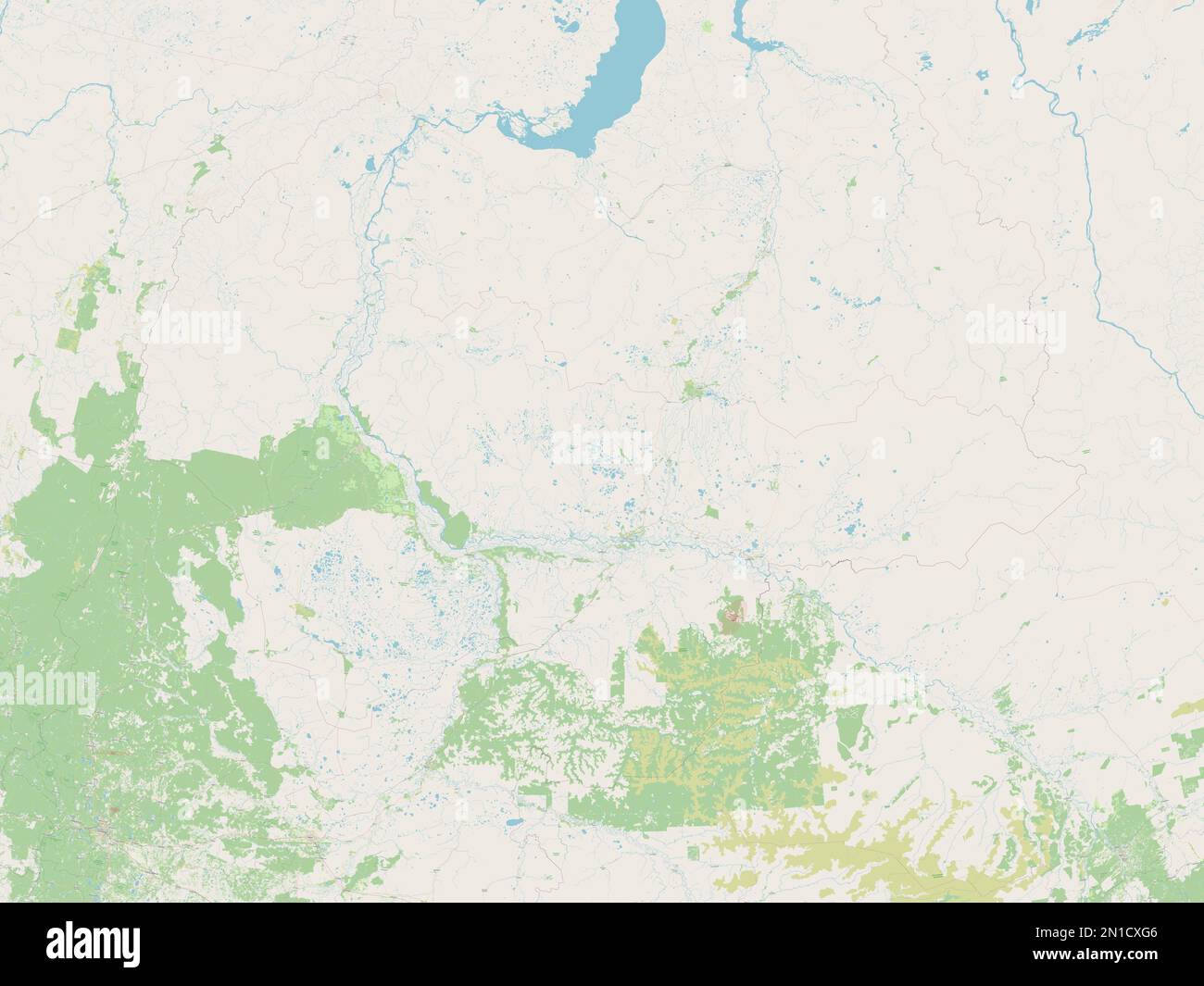 Khanty-Mansiy, autonomous province of Russia. Open Street Map Stock ...