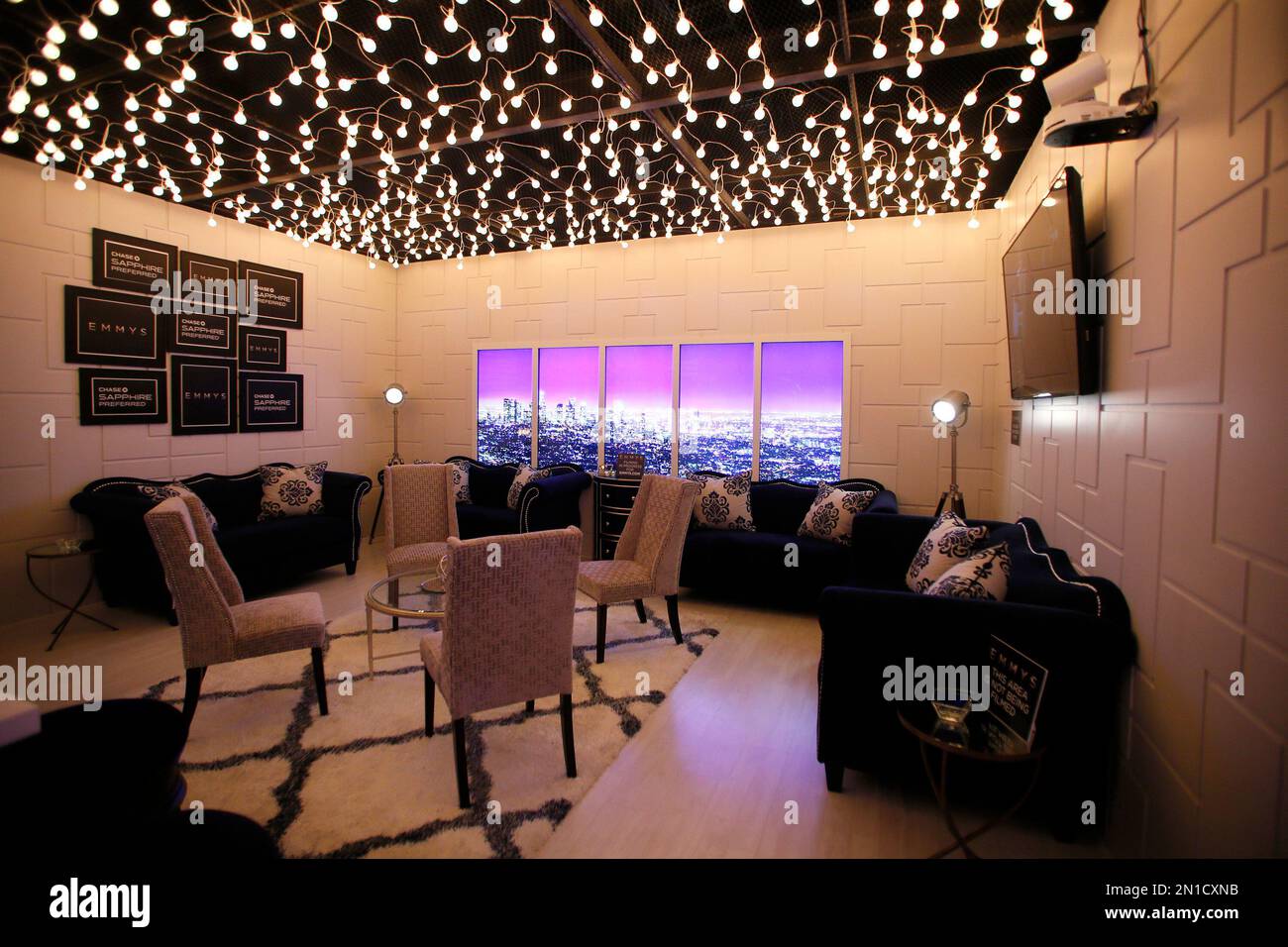 EXCLUSIVE - A general view of atmosphere in the Chase Sapphire ...