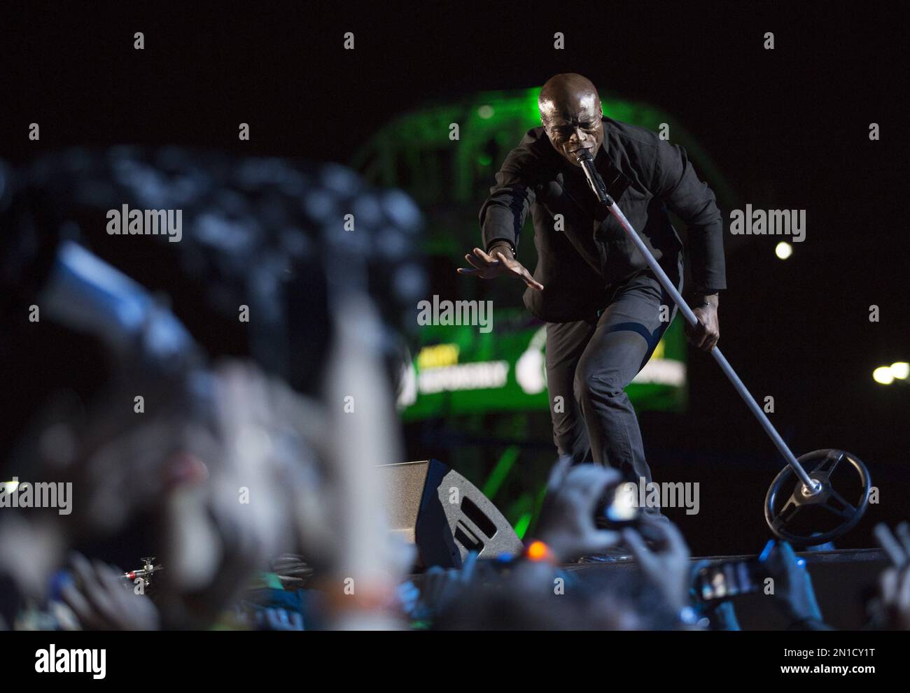 The British singer Seal performs at the Rock in Rio music festival in ...