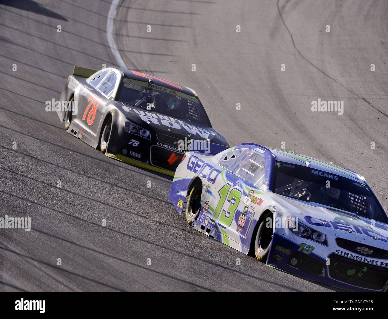 Martin Truex Jr. drives his car during the NASCAR Sprint Cup Series ...