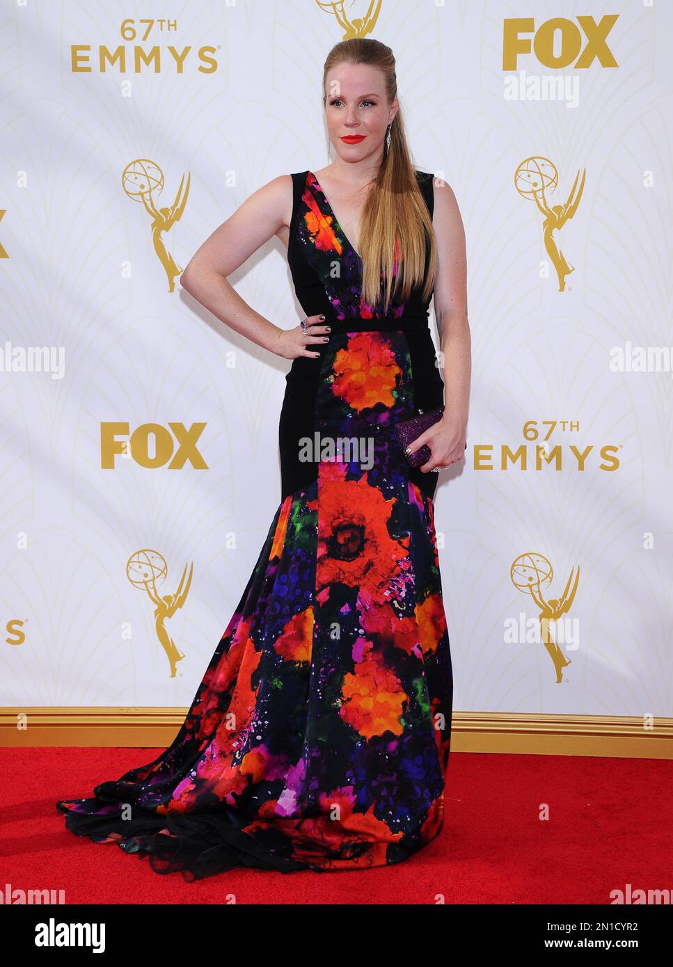 Emma Myles arrives at the 67th Primetime Emmy Awards on Sunday, Sept ...
