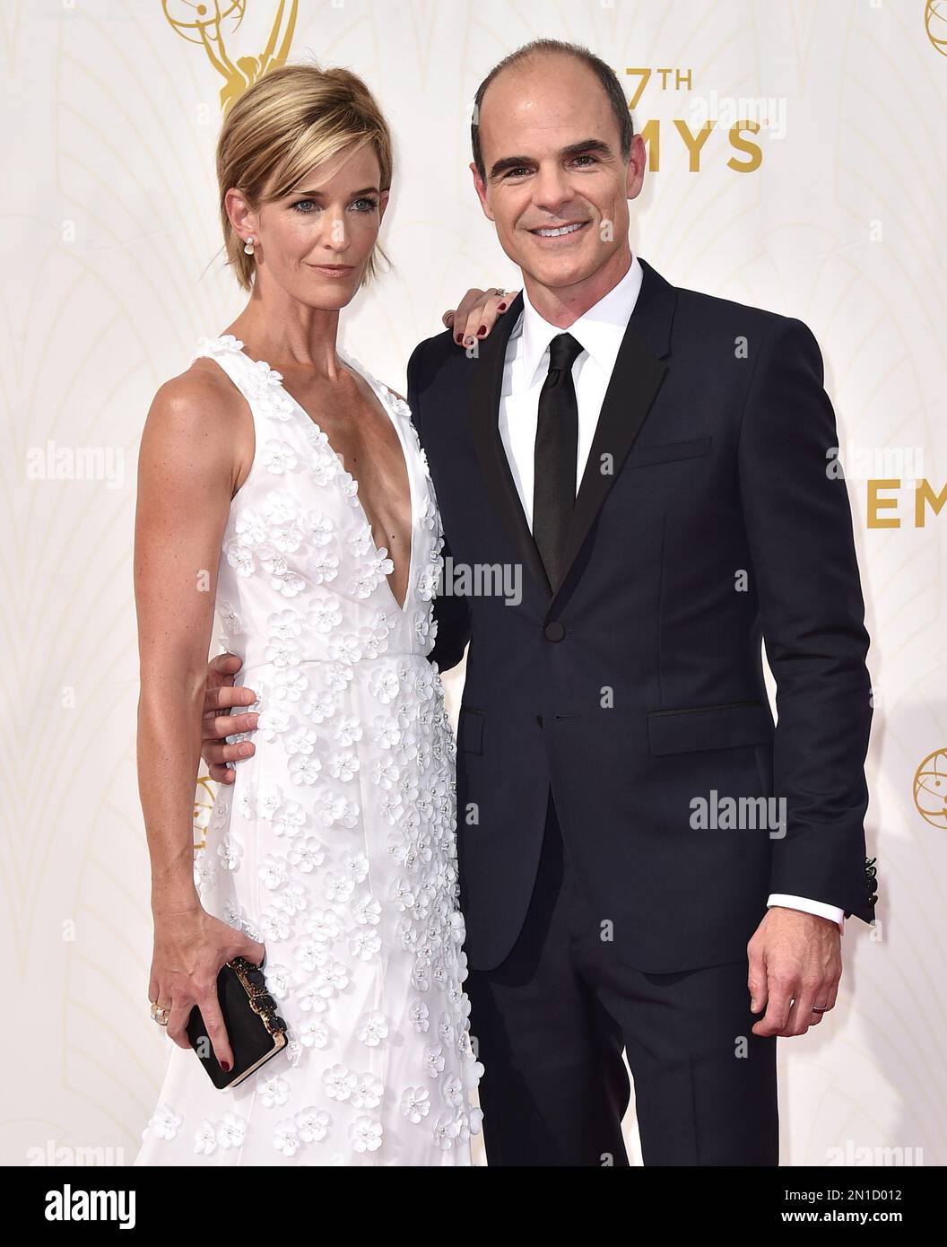 Karyn Kelly, left, and Michael Kelly arrive at the 67th Primetime Emmy ...
