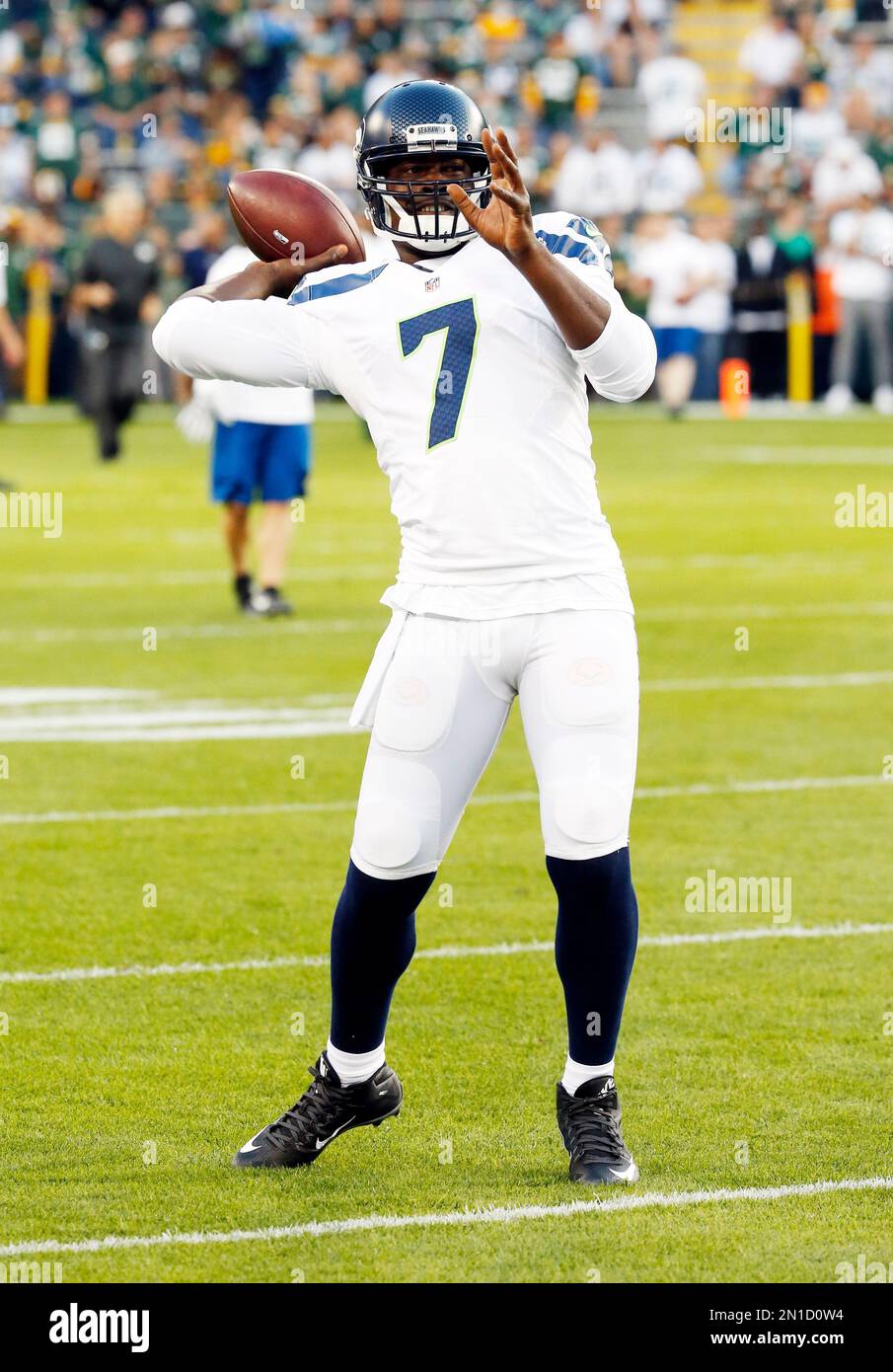 Seattle Seahawks' Tarvaris Jackson before an NFL football game against ...
