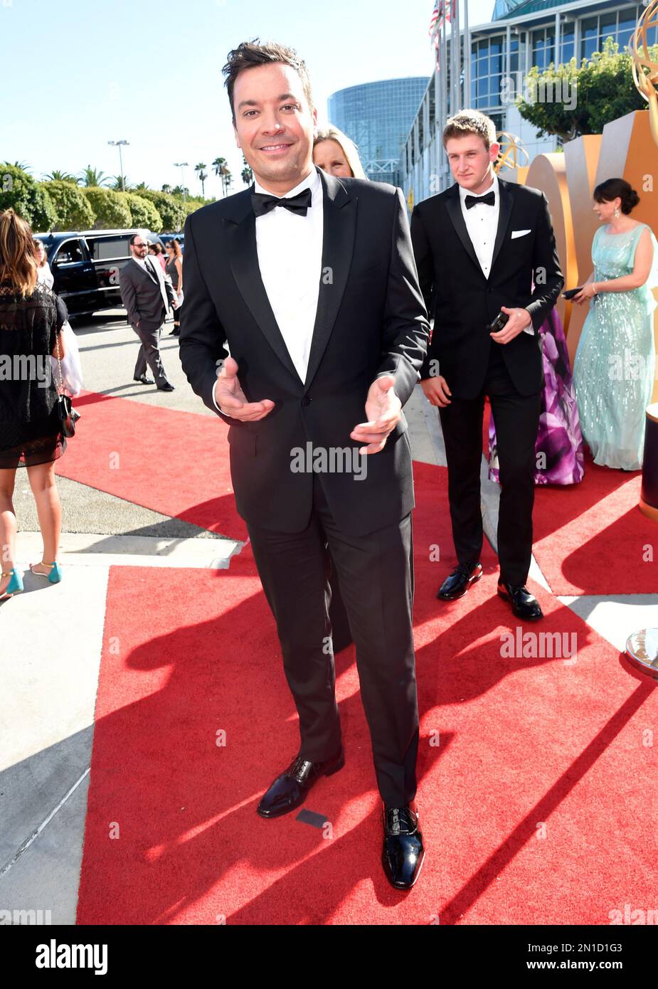 IMAGE DISTRIBUTED FOR THE TELEVISION ACADEMY - Jimmy Fallon arrives at ...