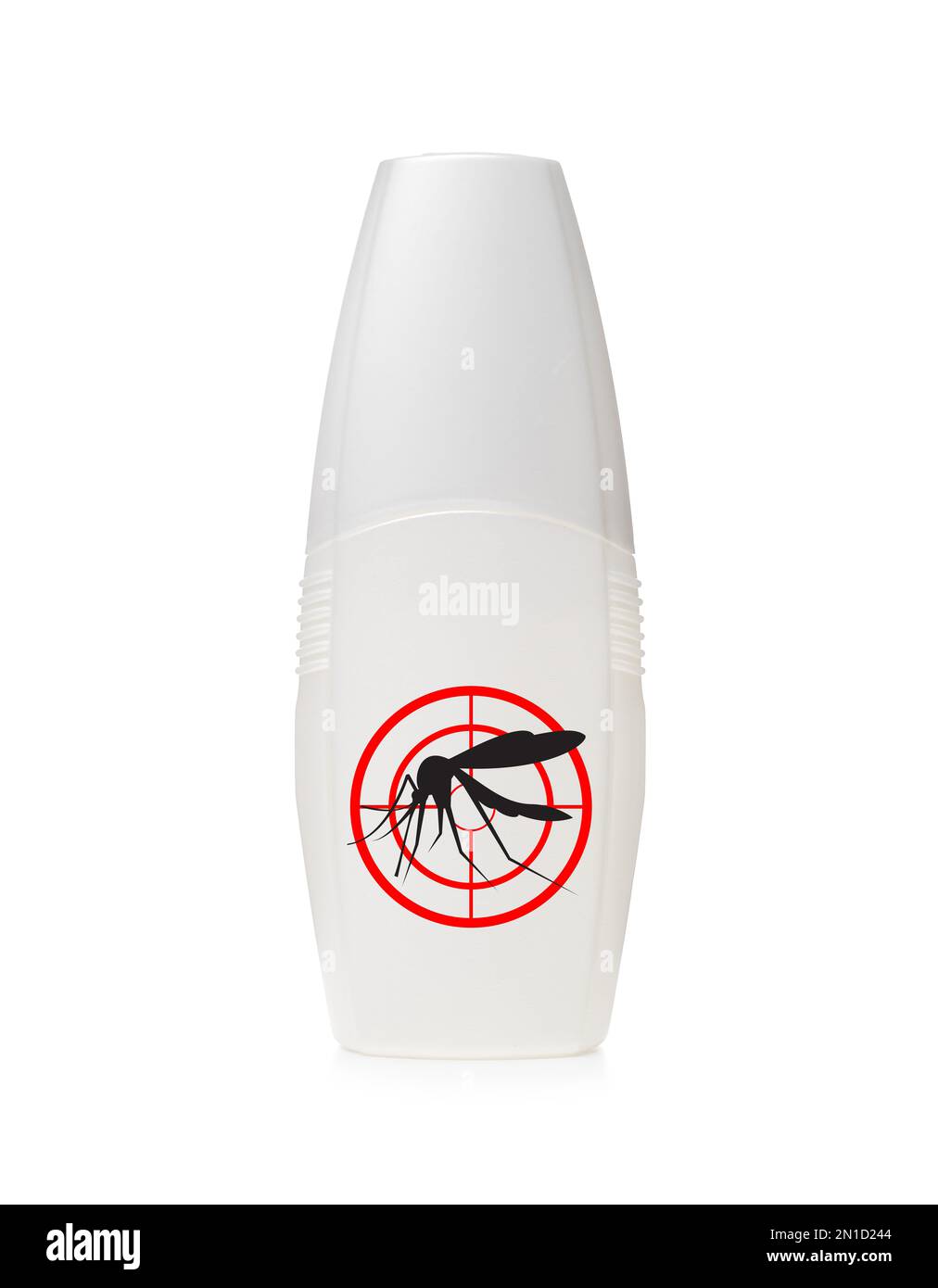 Bottle of insect repellent on white background Stock Photo - Alamy