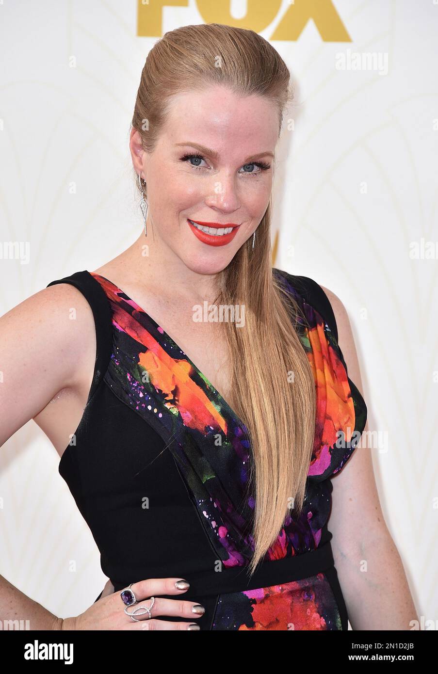 Emma Myles arrives at the 67th Primetime Emmy Awards on Sunday, Sept ...