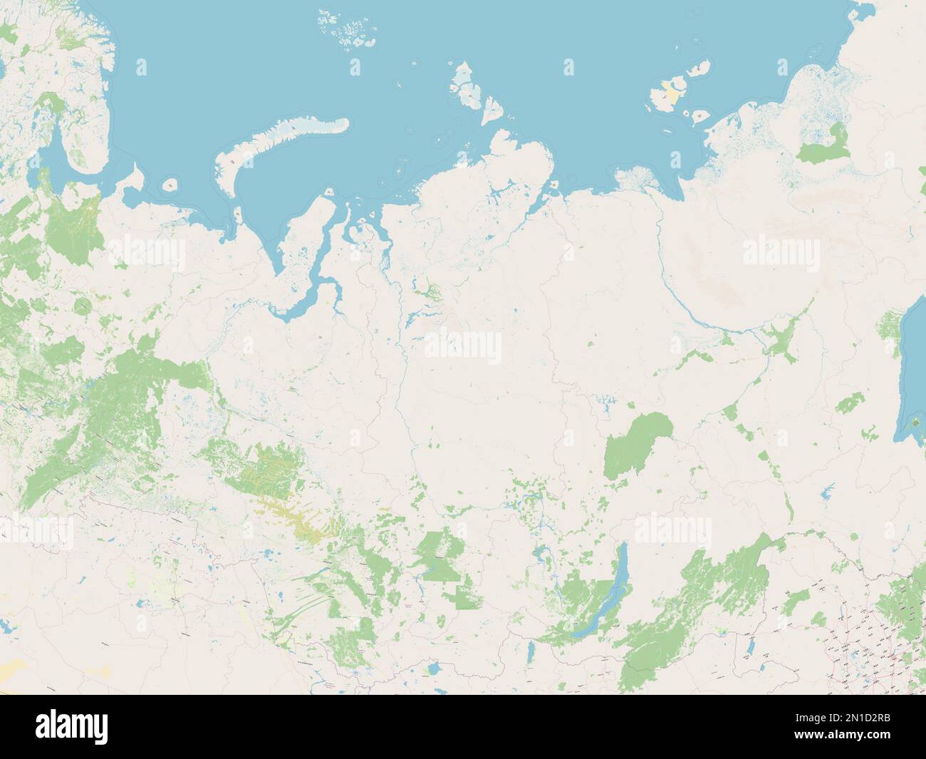 Krasnoyarsk, territory of Russia. Open Street Map Stock Photo - Alamy