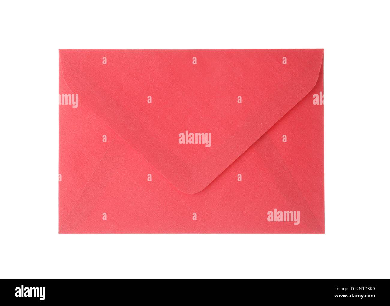 Red paper envelope isolated on white. Mail service Stock Photo - Alamy