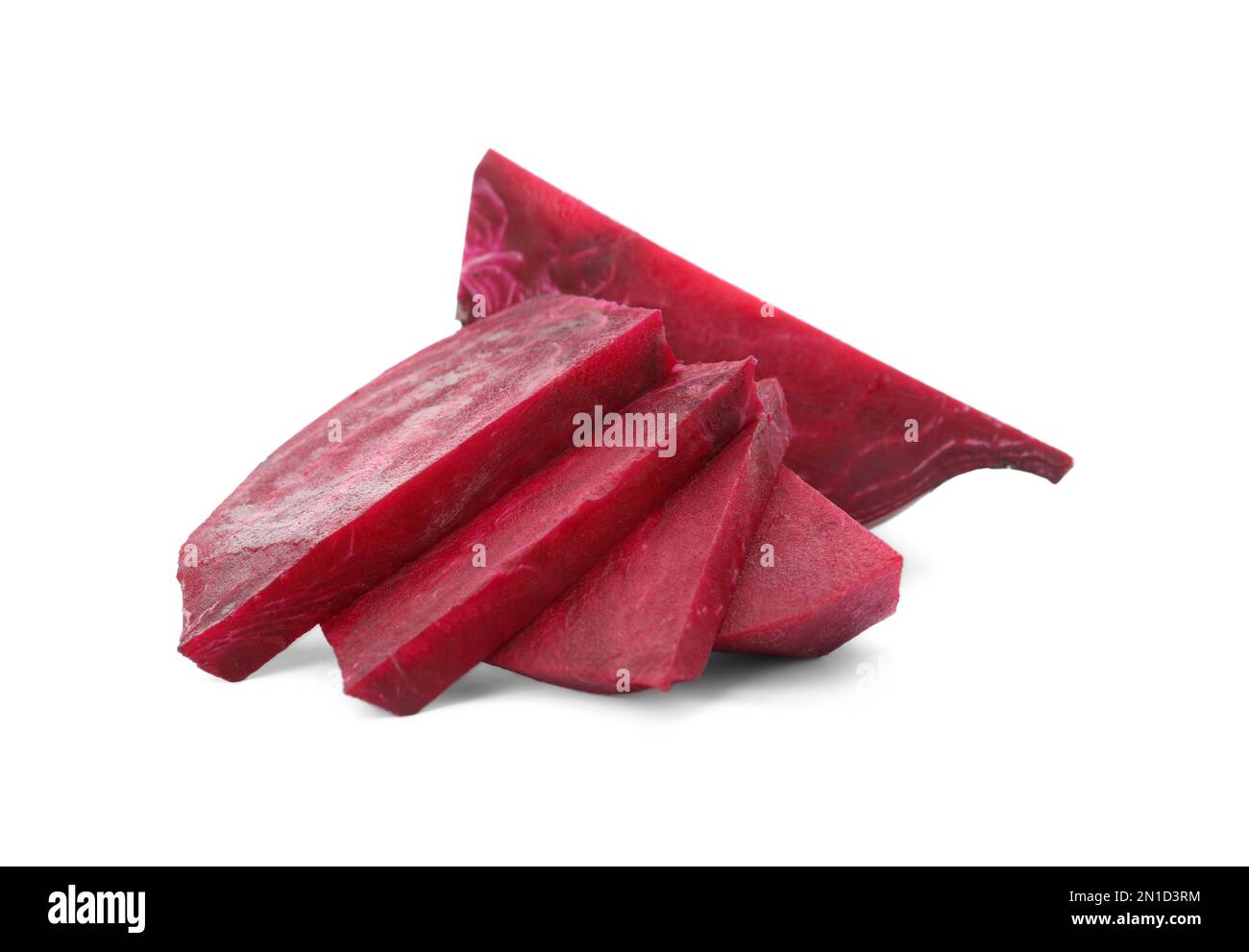 Cut fresh red beet on white background Stock Photo - Alamy