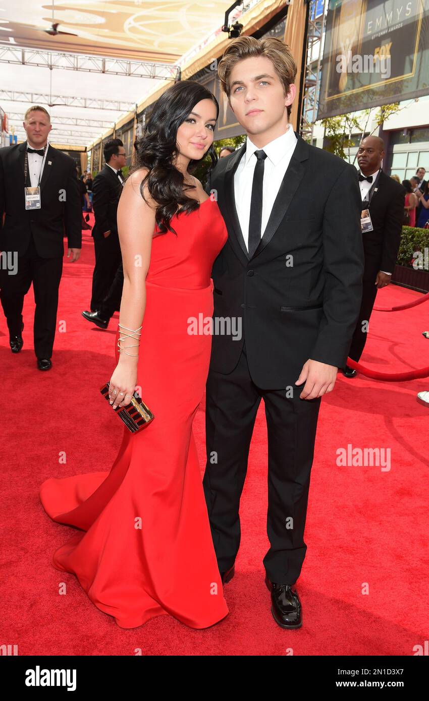Ariel Winter, left, and Laurent Claude Gaudette arrive at the 67th ...