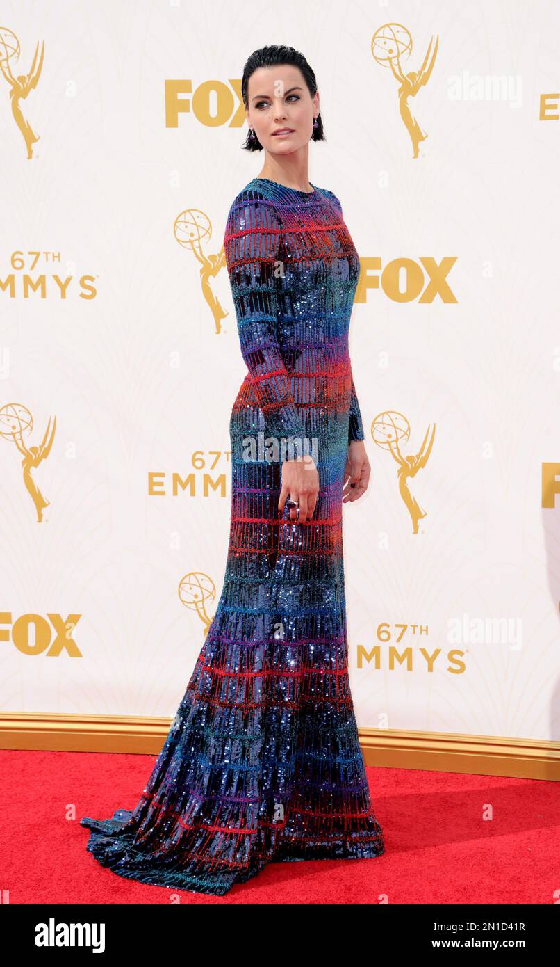 Jaimie Alexander arrives at the 67th Primetime Emmy Awards on Sunday ...