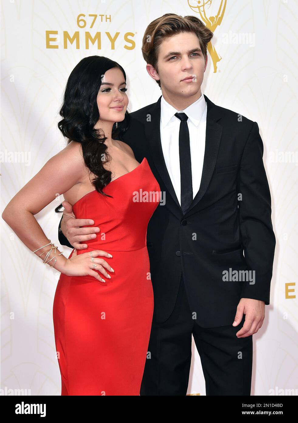 Ariel Winter, left, and Laurent Claude Gaudette arrive at the 67th ...