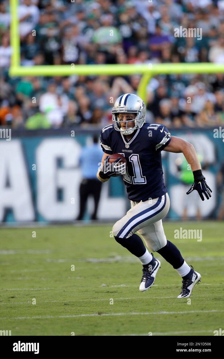 Dallas Cowboys' Cole Beasley runs after a catch during the first half ...