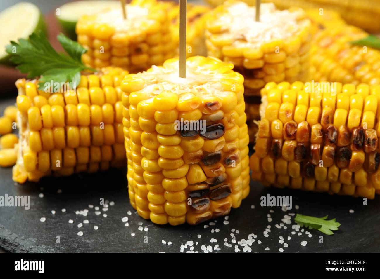 Barbeque corn plate hi-res stock photography and images - Alamy