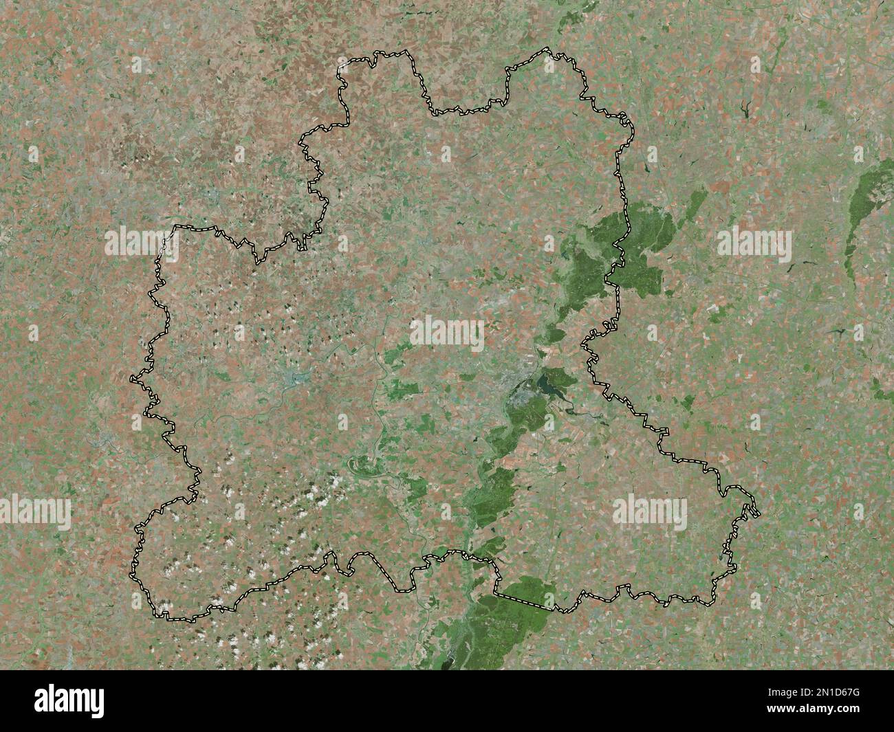 Lipetsk, region of Russia. High resolution satellite map Stock Photo ...