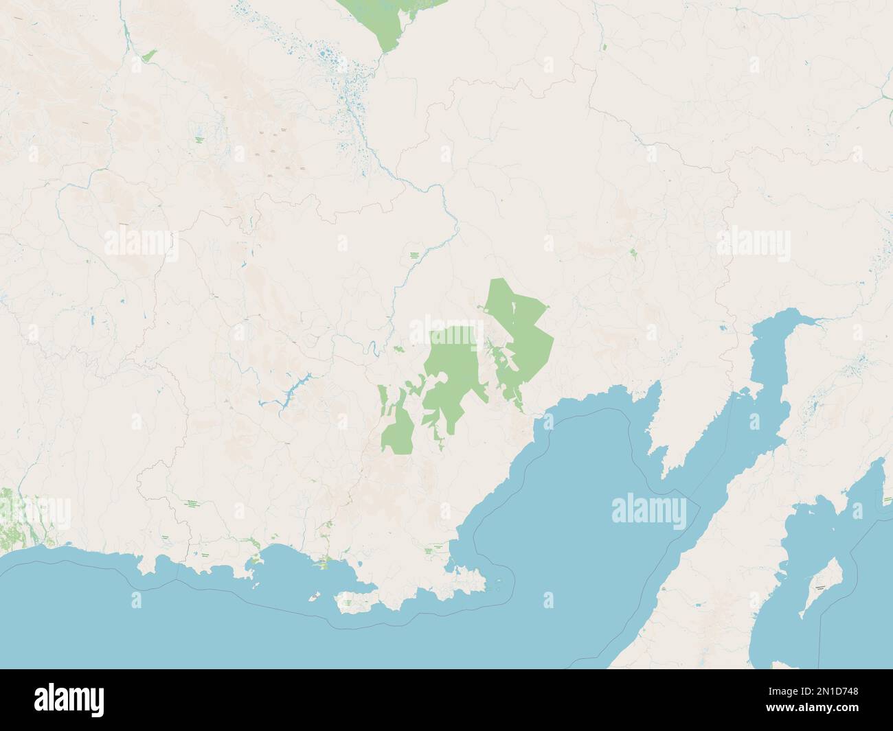 Maga Buryatdan, region of Russia. Open Street Map Stock Photo - Alamy