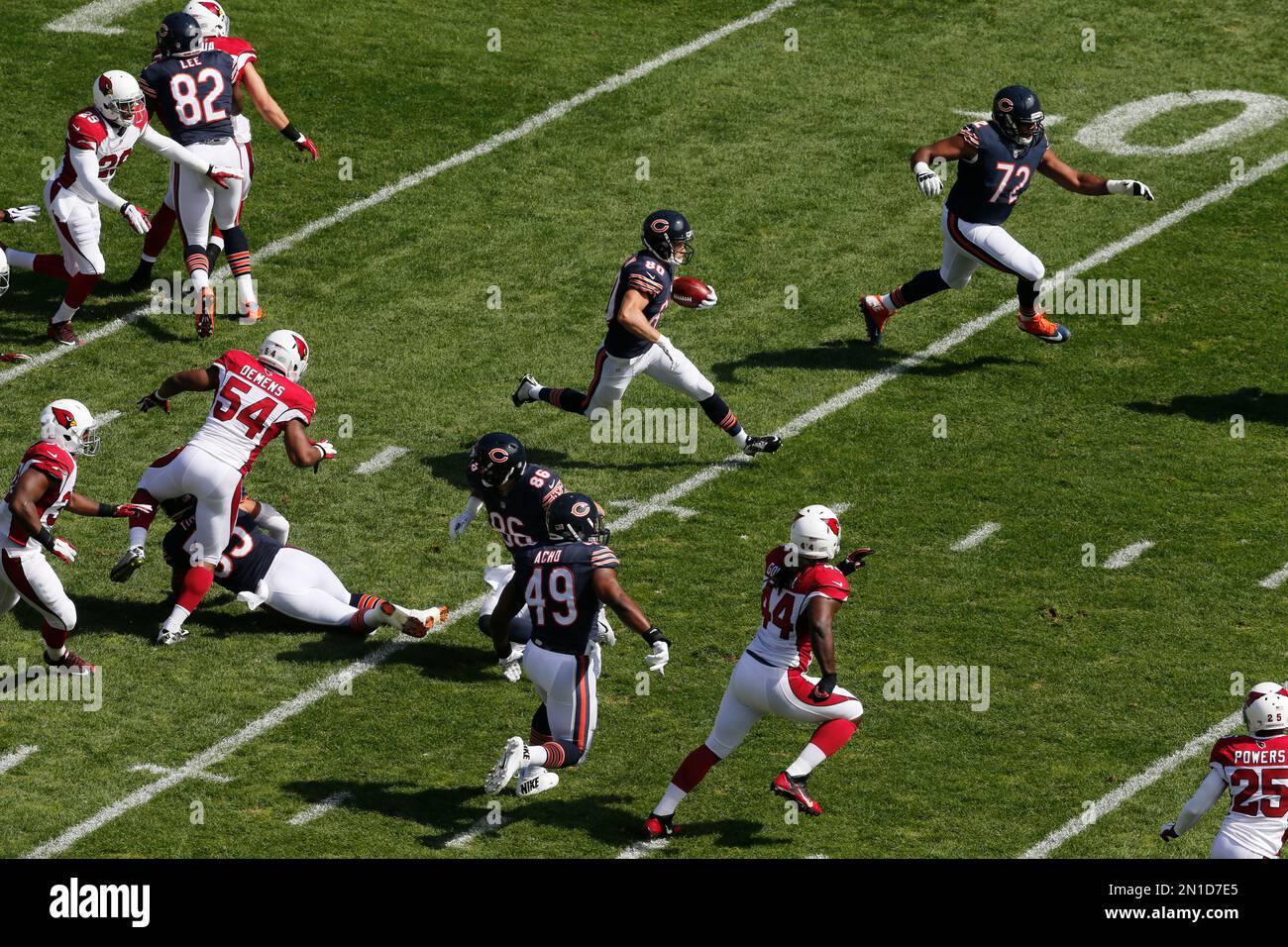 Chicago Bears wide receiver Marc Mariani (80) returns a kickoff during ...