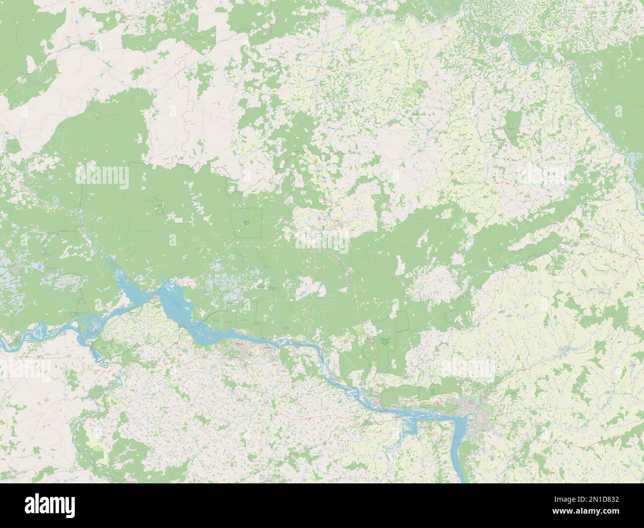 Mariy-El, republic of Russia. Open Street Map Stock Photo - Alamy