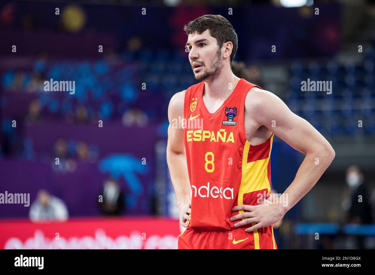 Tbilisi, Georgia, 7 September 2022. Dario Brizuela of Spain reacts ...