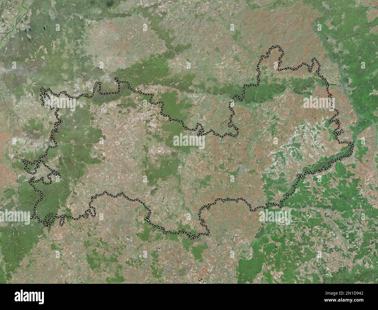 Mordovia, republic of Russia. High resolution satellite map Stock Photo ...