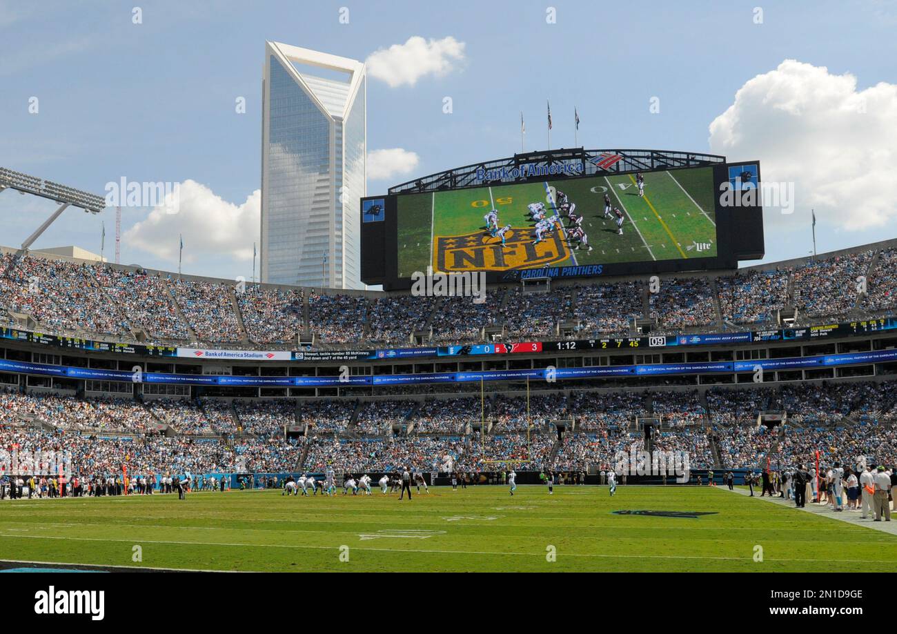The Carolina Panthers play against the Houston Texans during the first ...