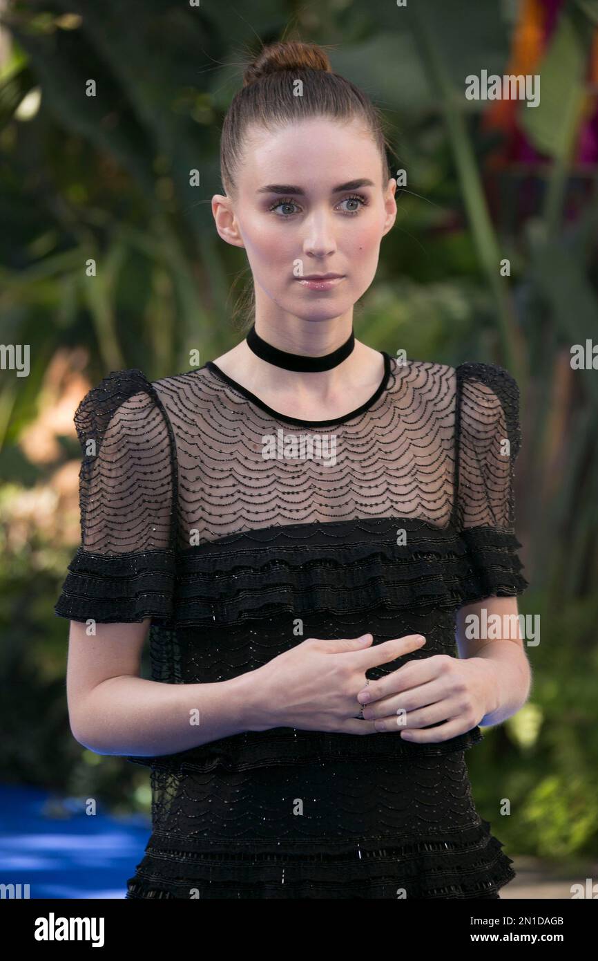 Actress Rooney Mara poses for photographs as she arrives for the World ...