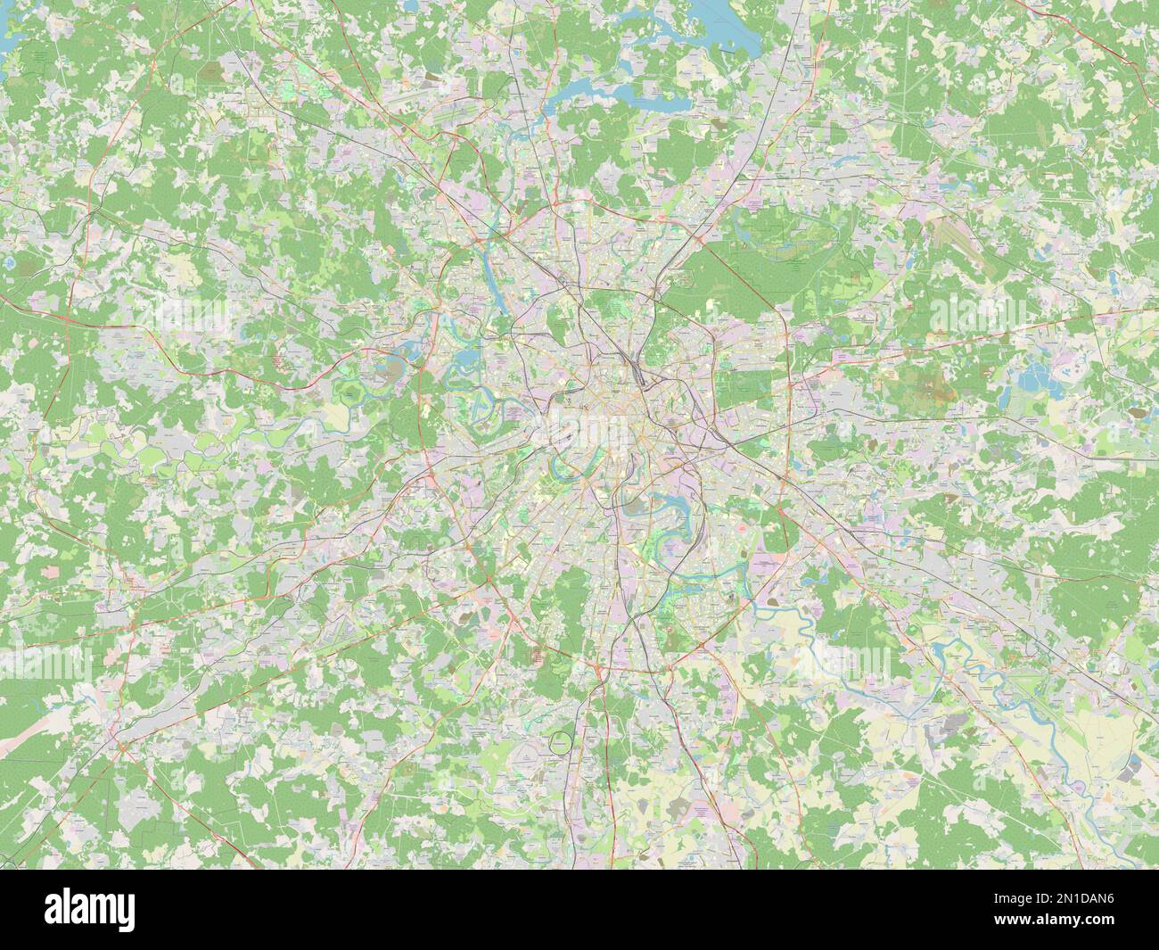 Moscow city outline map hi-res stock photography and images - Alamy
