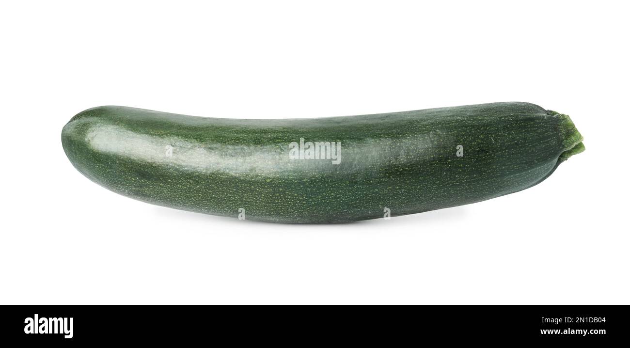 Raw green ripe zucchini isolated on white Stock Photo - Alamy