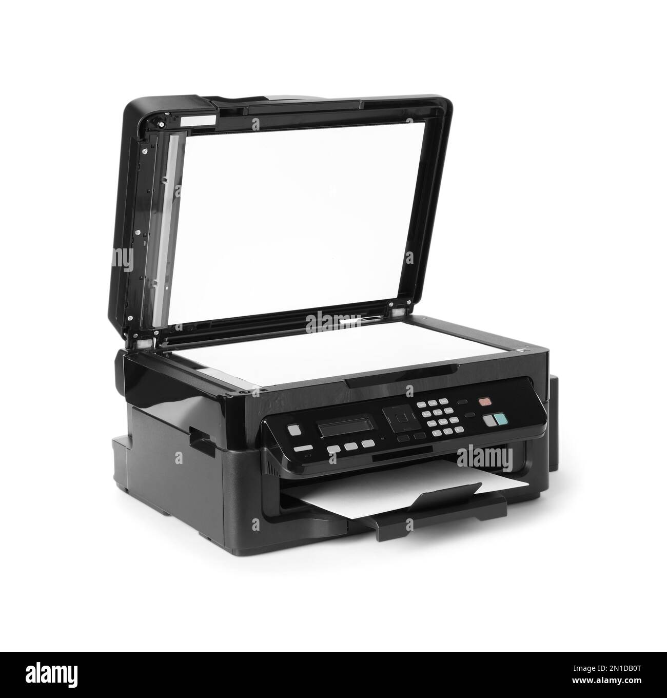 New open multifunction printer isolated on white Stock Photo - Alamy