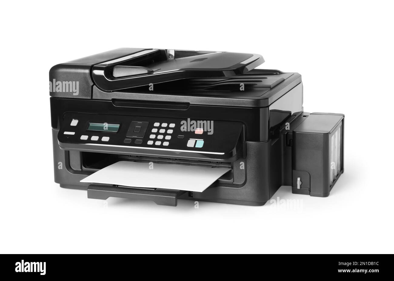 New modern multifunction printer isolated on white Stock Photo - Alamy