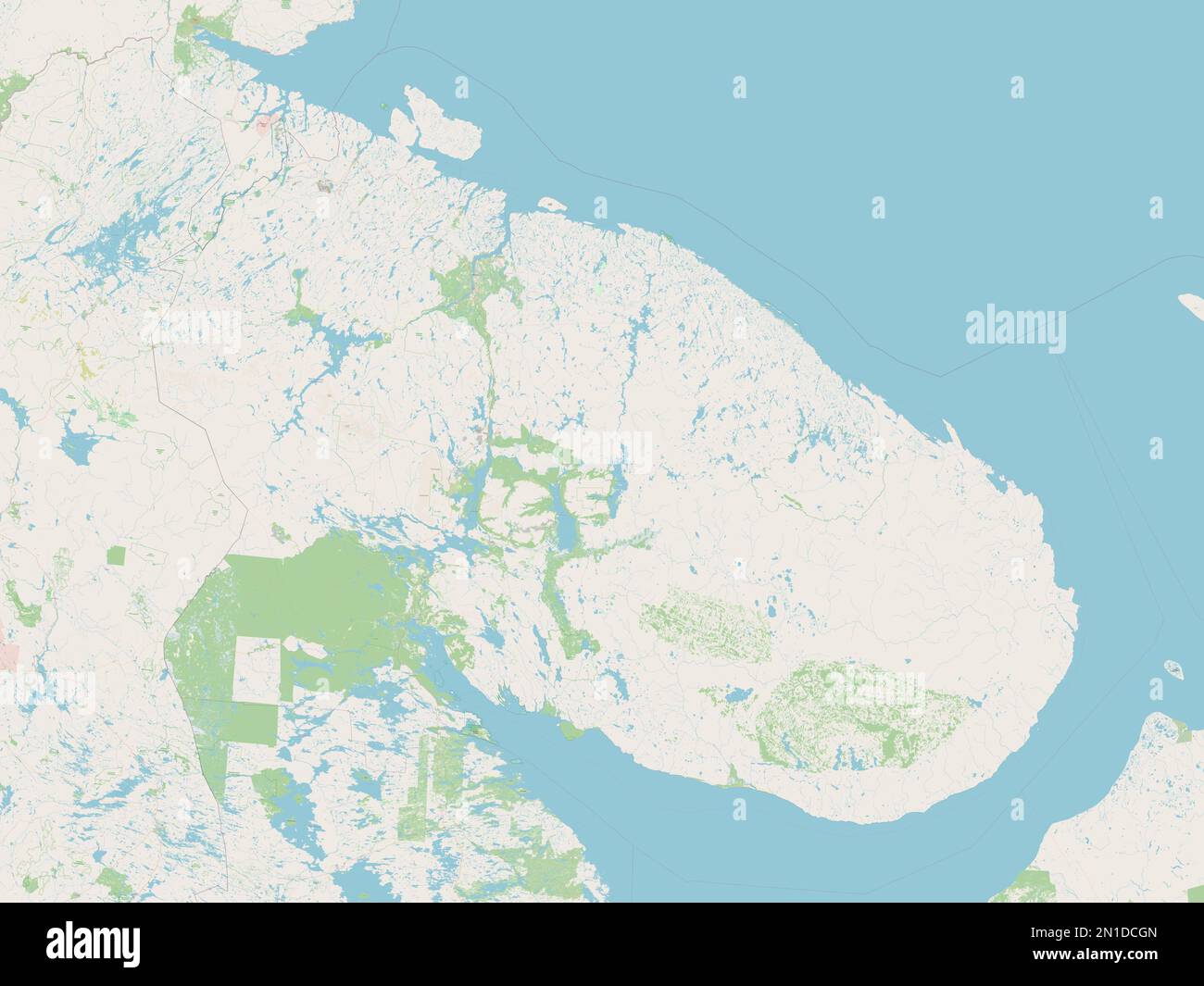 Murmansk, region of Russia. Open Street Map Stock Photo - Alamy