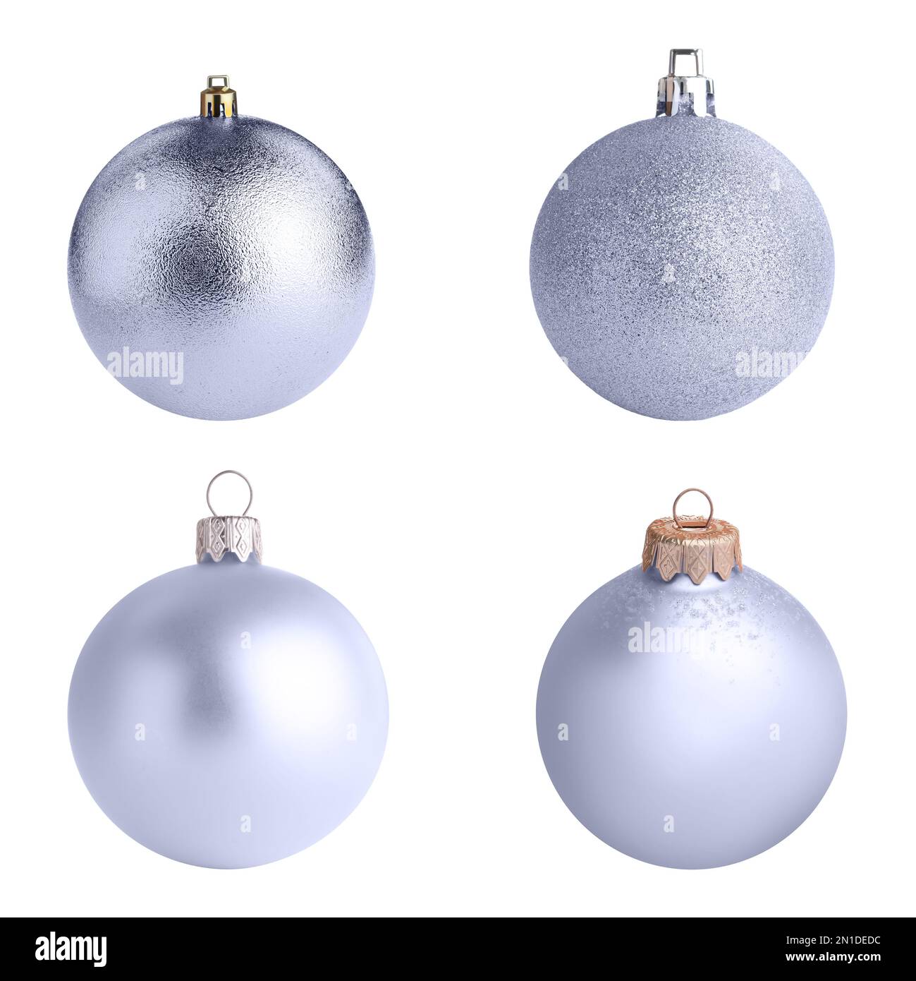 Beautiful silver balls Cut Out Stock Images & Pictures - Alamy