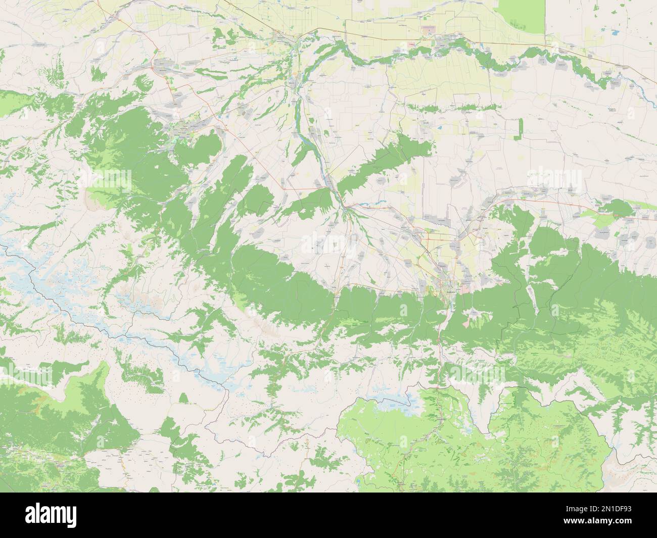 North ossetia map hi-res stock photography and images - Alamy