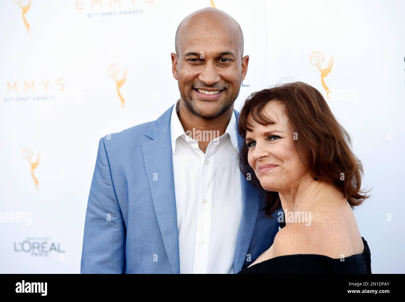 Actor Keegan-Michael Key, left, and his wife Cynthia Blaise pose ...