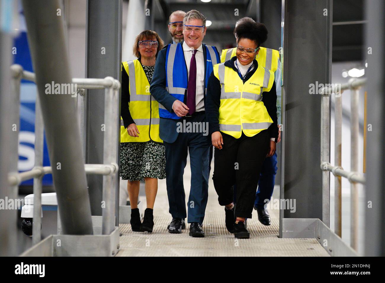Labour leader Sir Keir Starmer (centre) and Labour Party shadow ...
