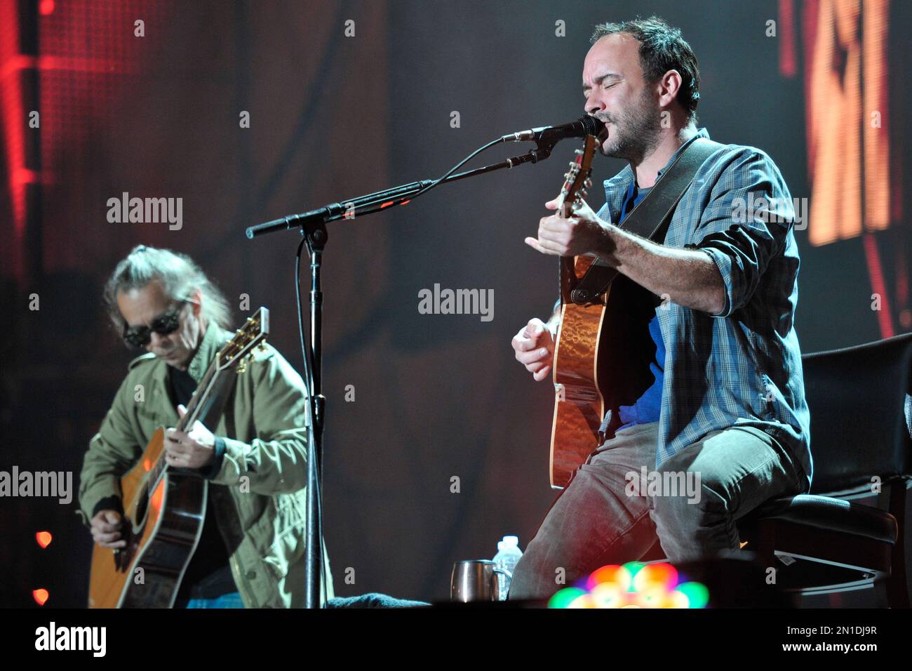 Dave Matthews with Tim Reynolds performs at Farm Aid 30 at FirstMerit ...