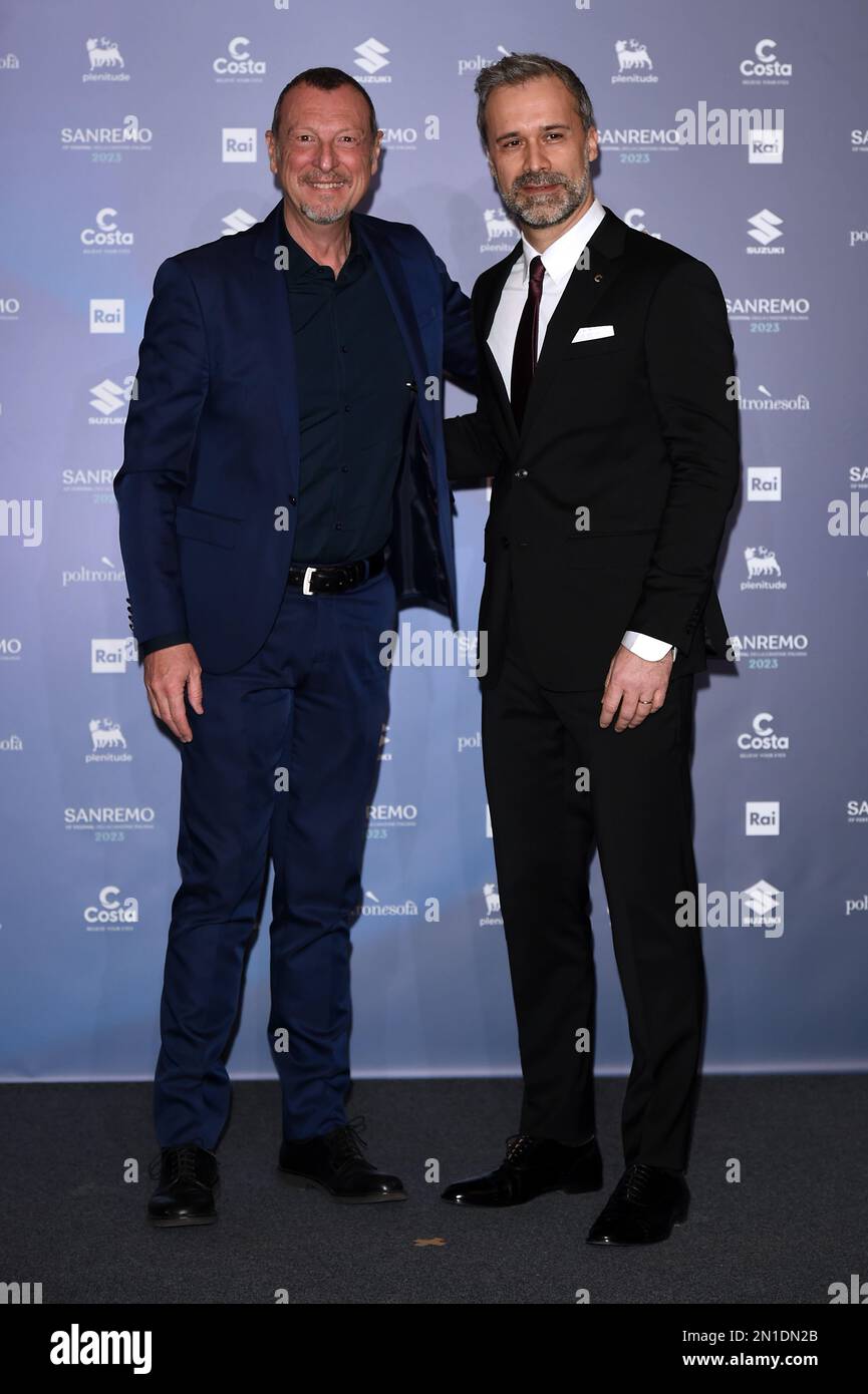 Sanremo, Sanremo, 73rd Italian Song Festival. Photocall Rai Advertising ...