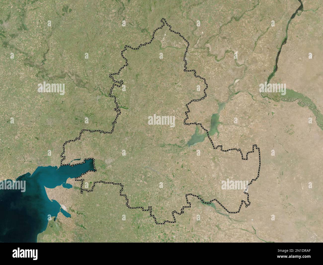 Rostov, region of Russia. Low resolution satellite map Stock Photo - Alamy