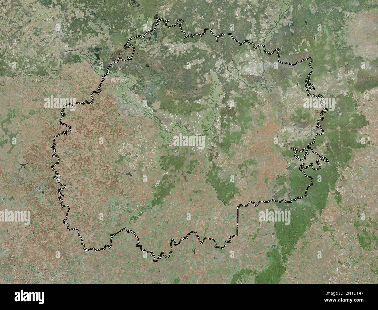 Ryazan', region of Russia. High resolution satellite map Stock Photo ...