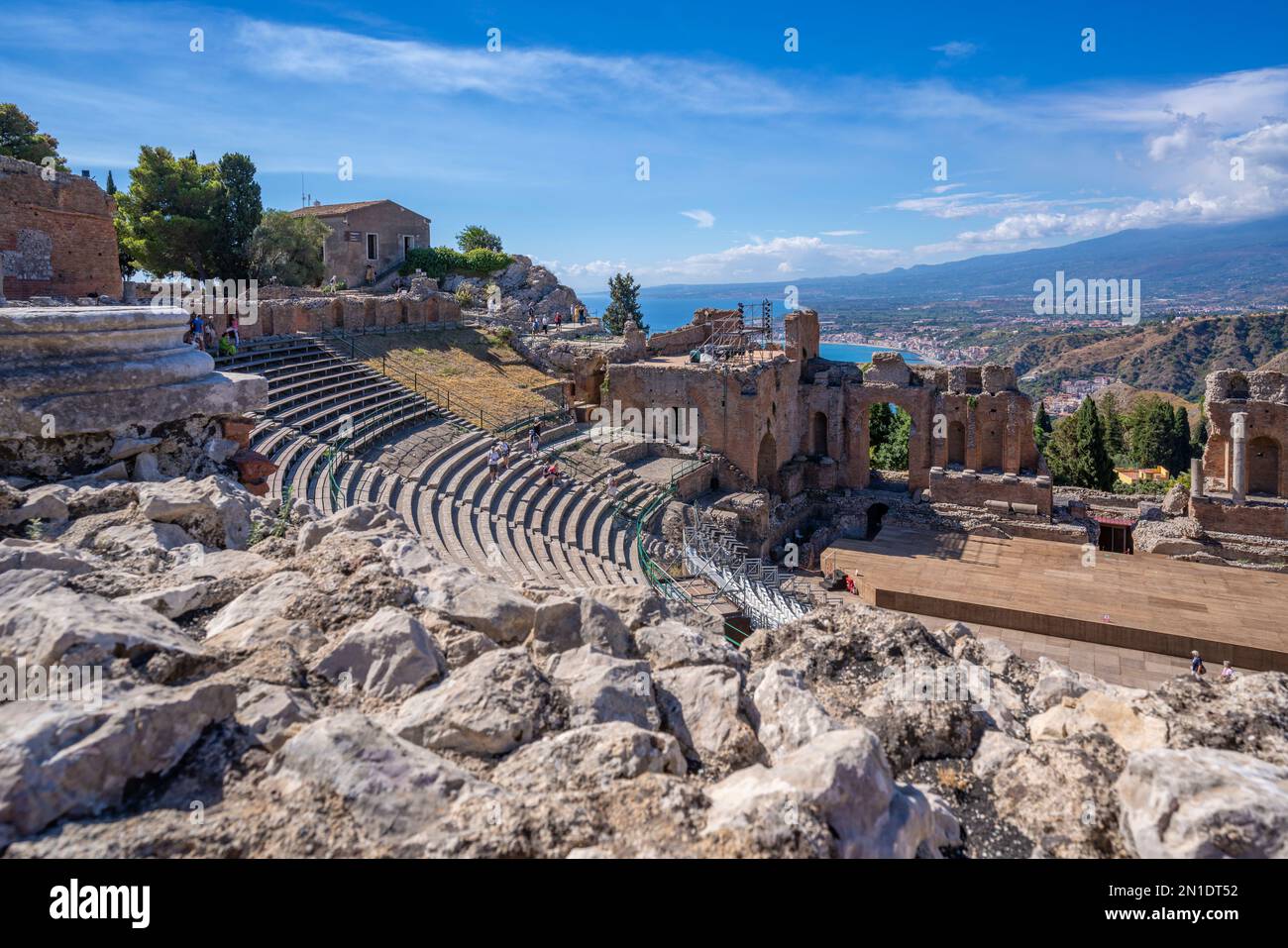 Taormina greek theatre hi-res stock photography and images - Alamy