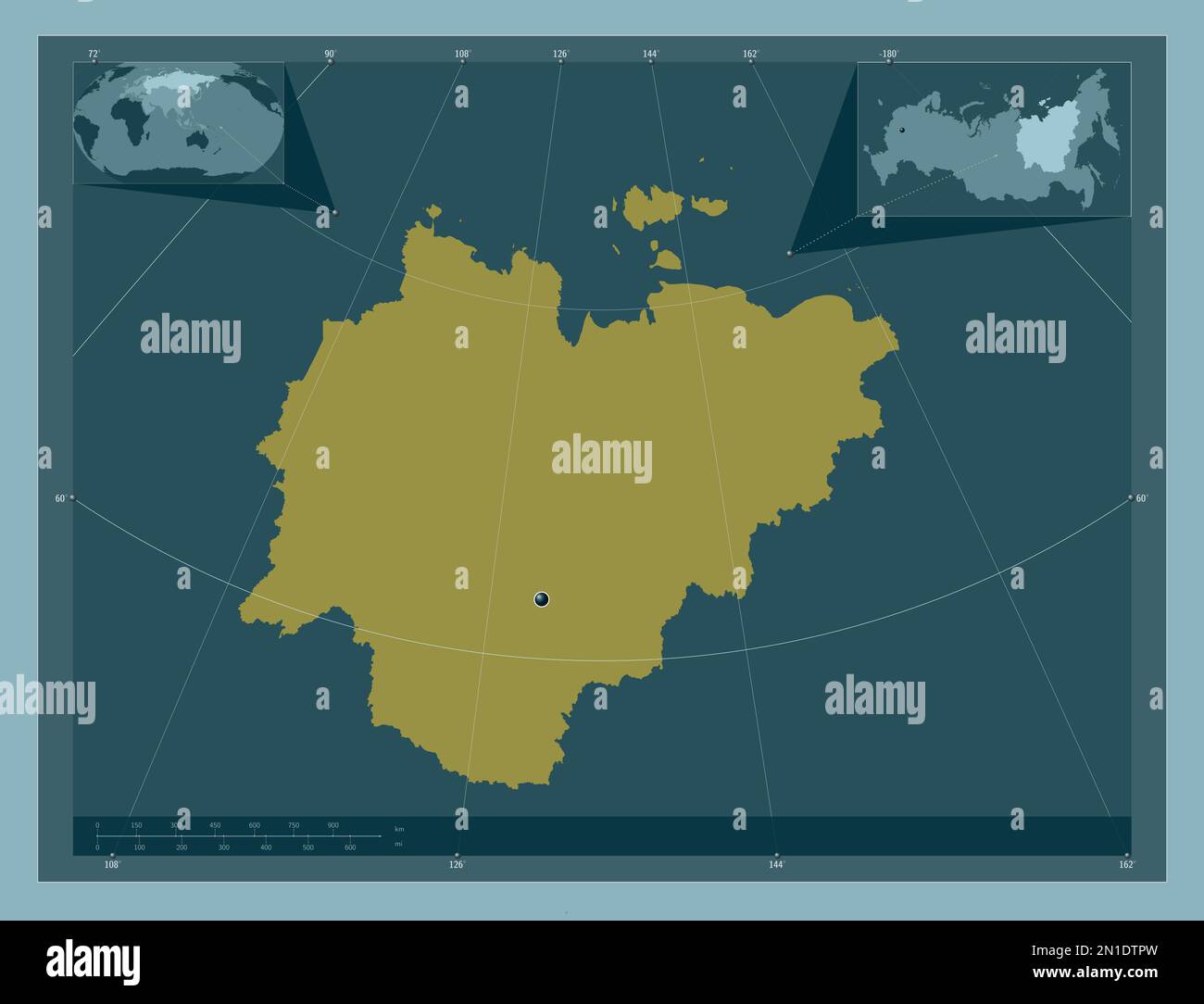 Sakha republic map hi-res stock photography and images - Alamy