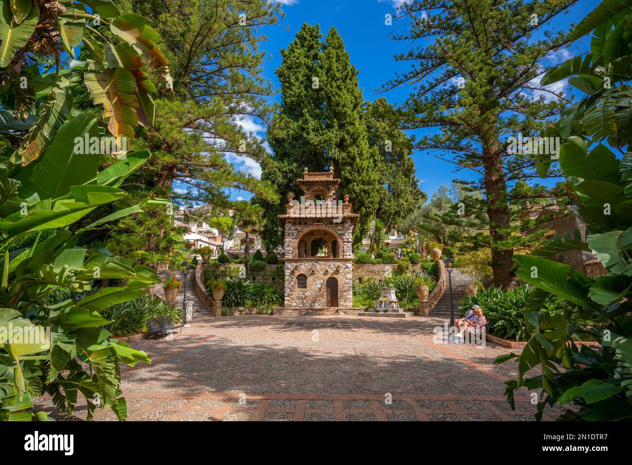 Villa comunale di taormina public gardens hi-res stock photography and ...