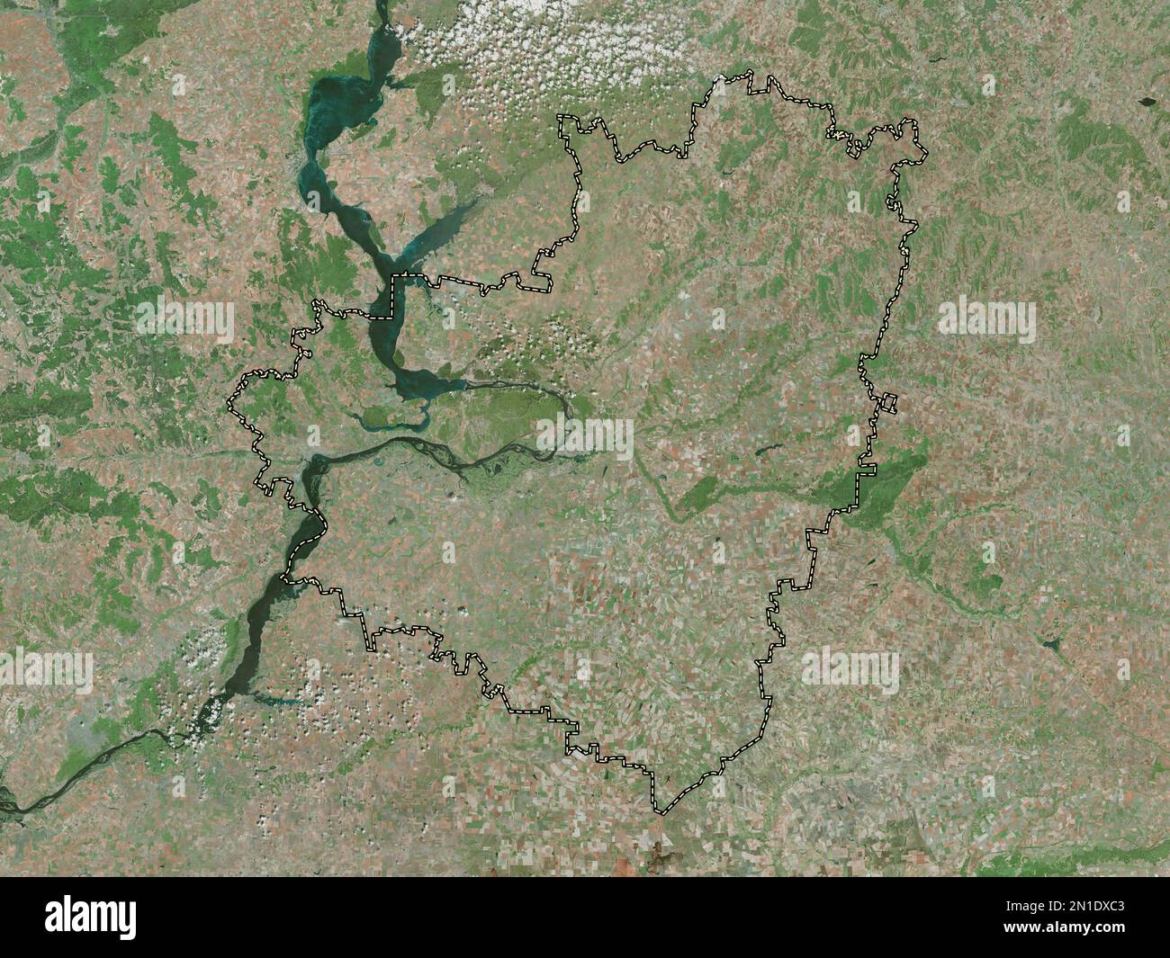 Samara, region of Russia. High resolution satellite map Stock Photo - Alamy