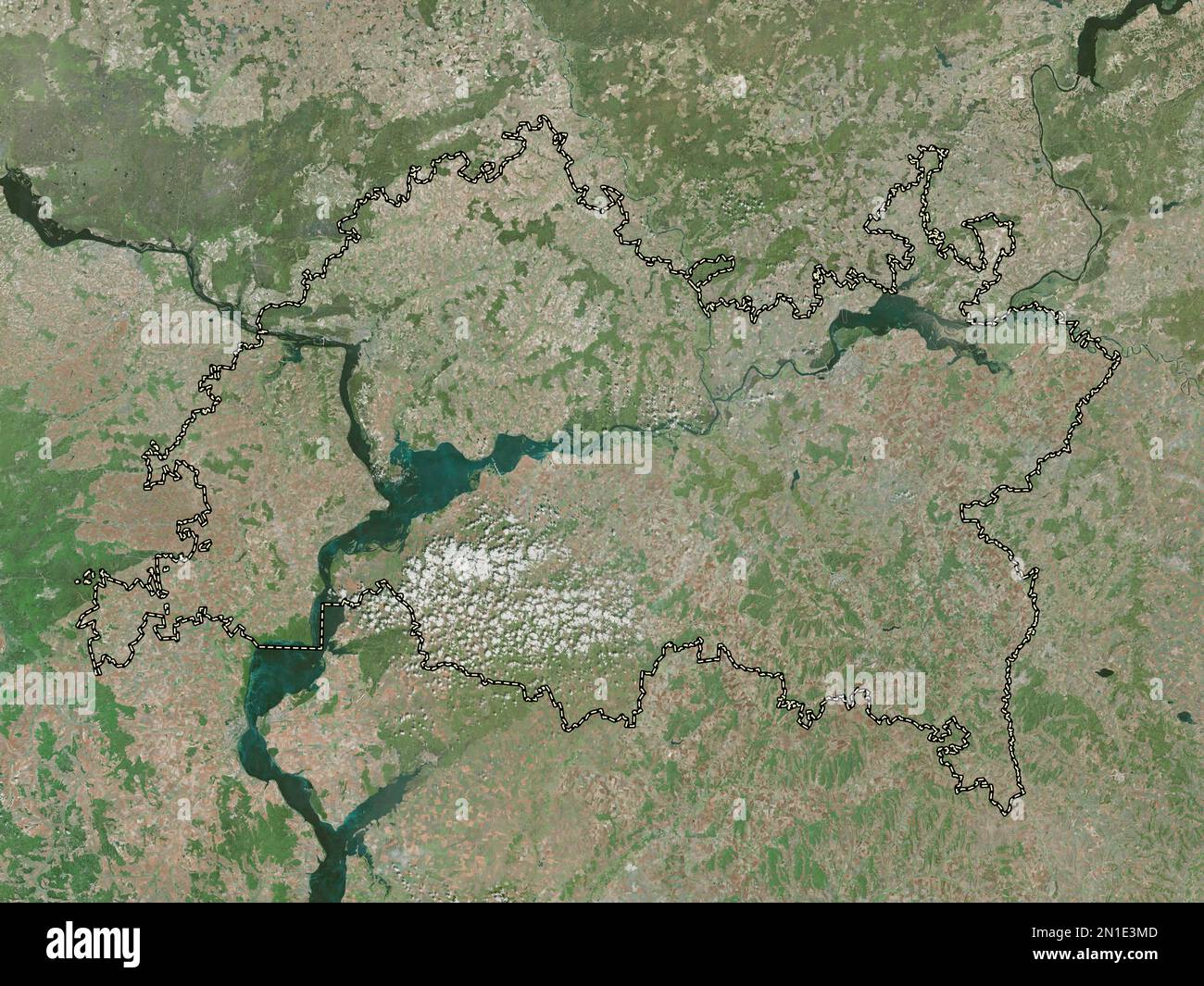 Tatarstan, republic of Russia. High resolution satellite map Stock ...