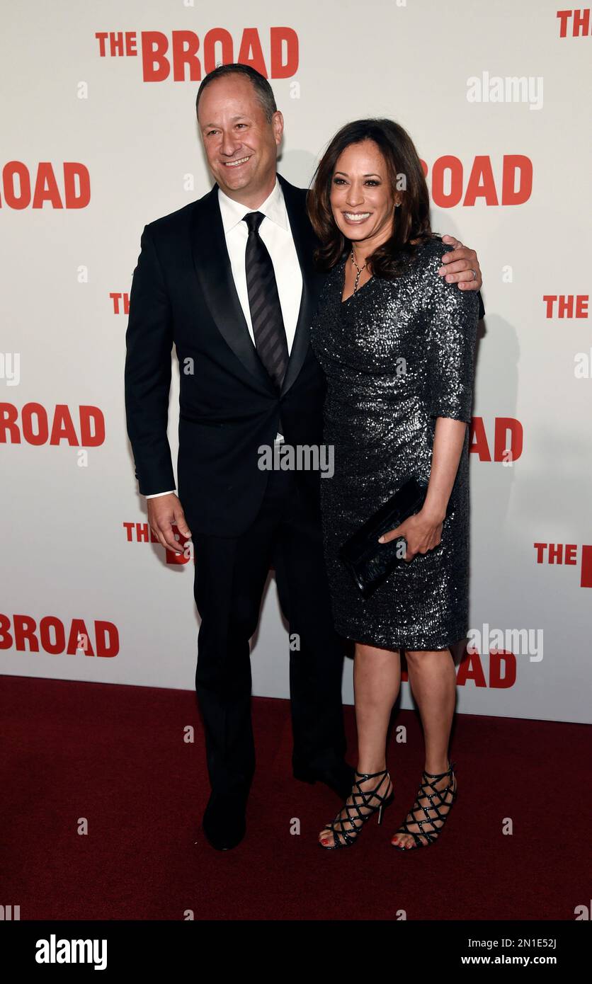 California Attorney General Kamala Harris and her husband Douglas ...