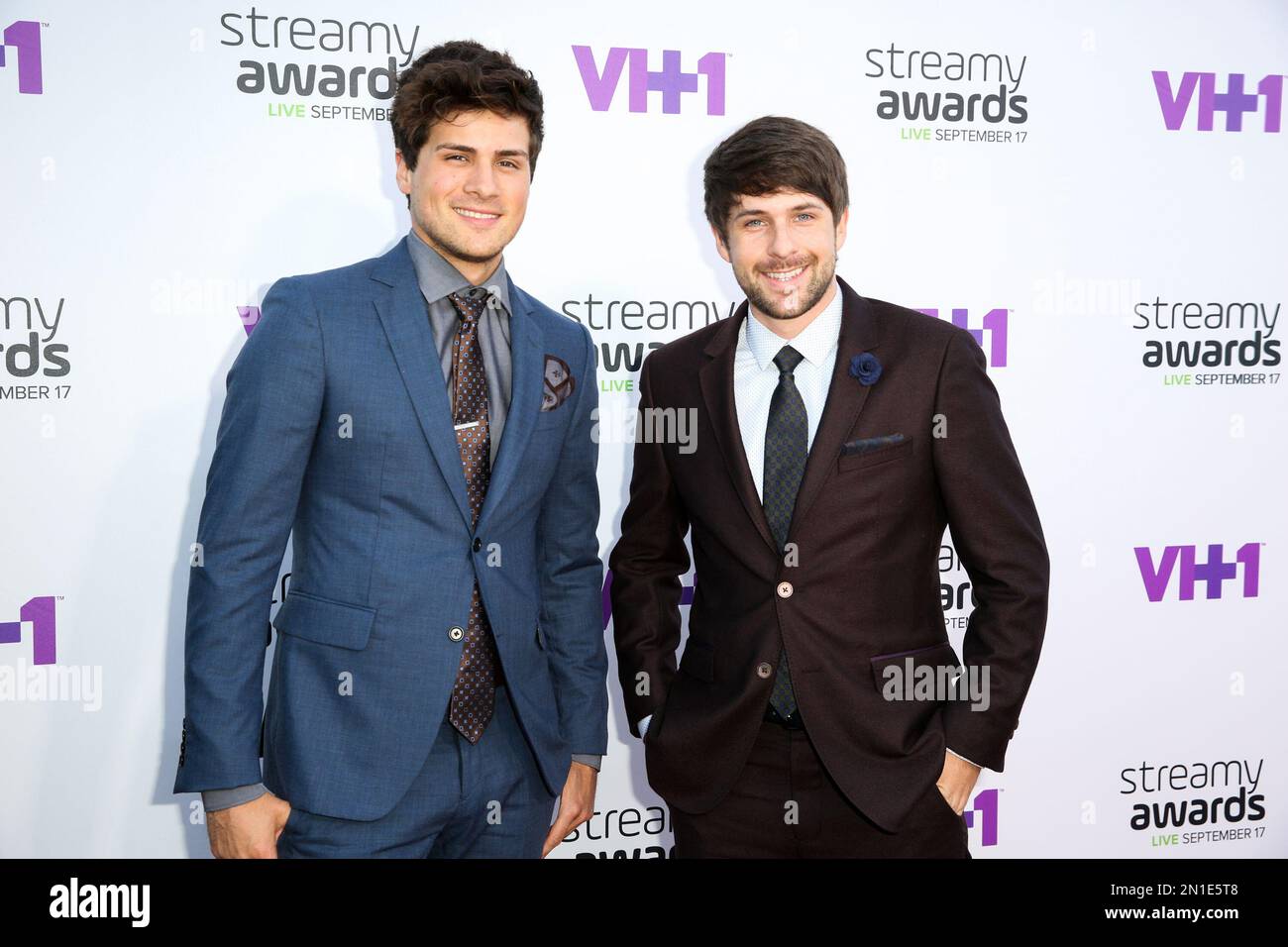 Anthony Padilla, left, and Ian Andrew Hecox arrive at the 5th Annual ...