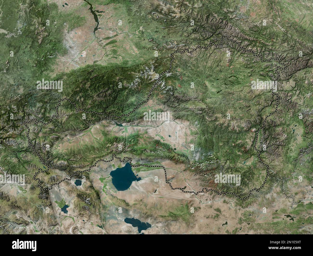 Tuva, republic of Russia. High resolution satellite map Stock Photo - Alamy